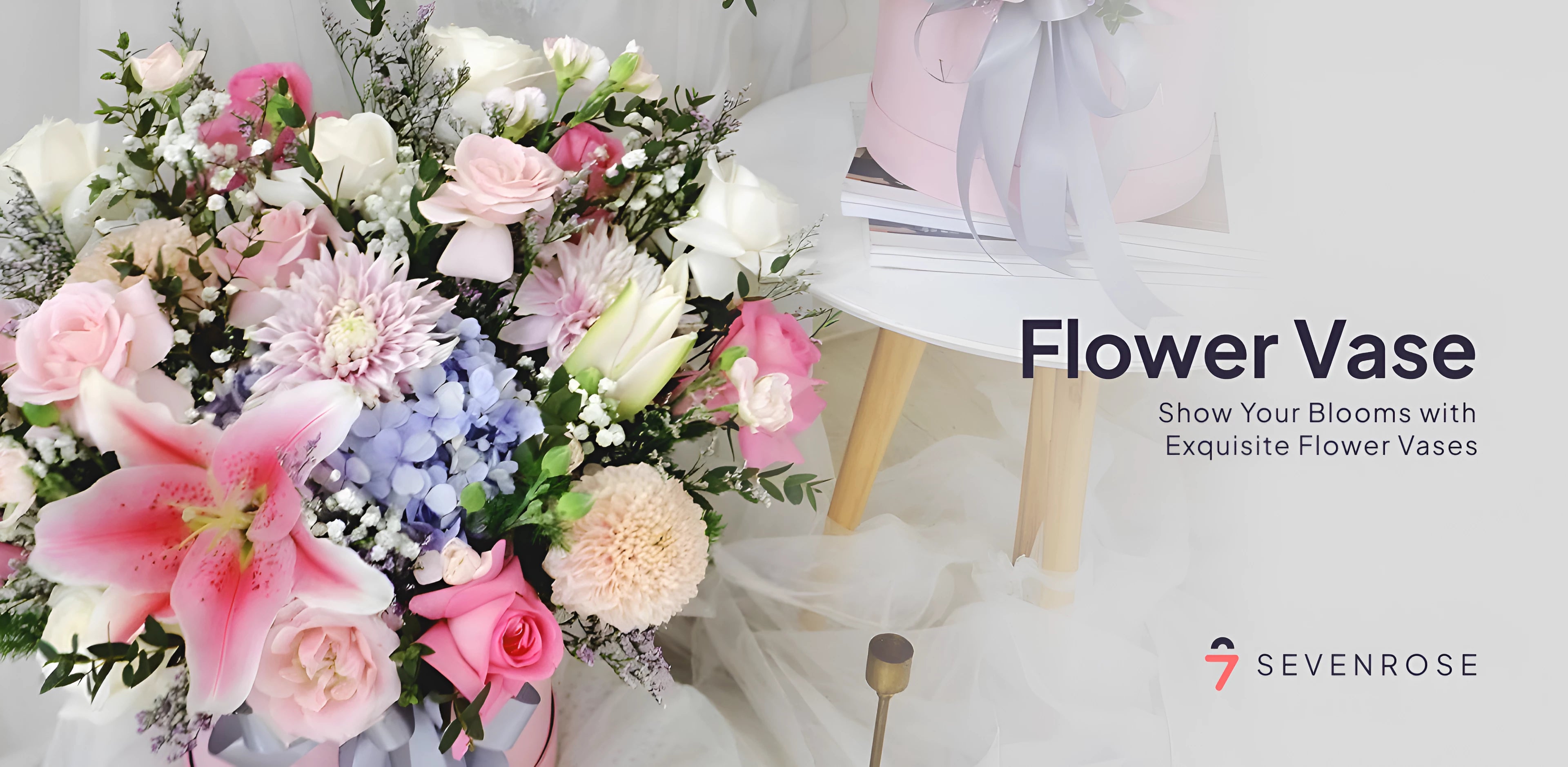 Bunga Vase Jakarta Sameday Delivery - Sevenrose